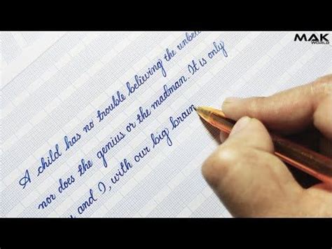 Beautiful Cursive Handwriting With Normal Gel Pen Cursive Handwriting Practice In English