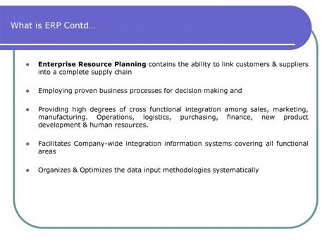 ERP PowerPoint Slides LearnPick India