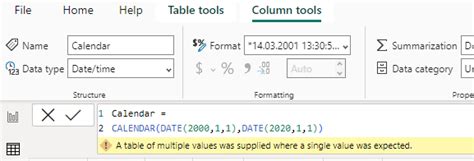 Error A Table Of Multiple Values Was Supplied Where A Single Value Was