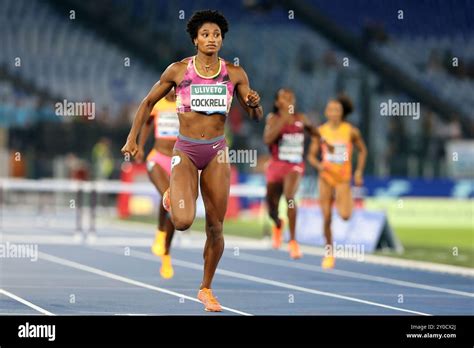 Rome Italy 30082024 Anna Cockrell Win 400m Hurdles Women During