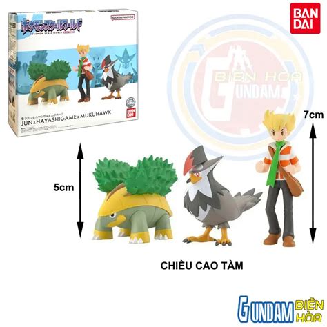 Mô Hình Pokemon Scale World Sinnoh Region Barry And Grotle And Staraptor
