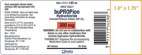 Bupropion Package Insert Prescribing Information Moa