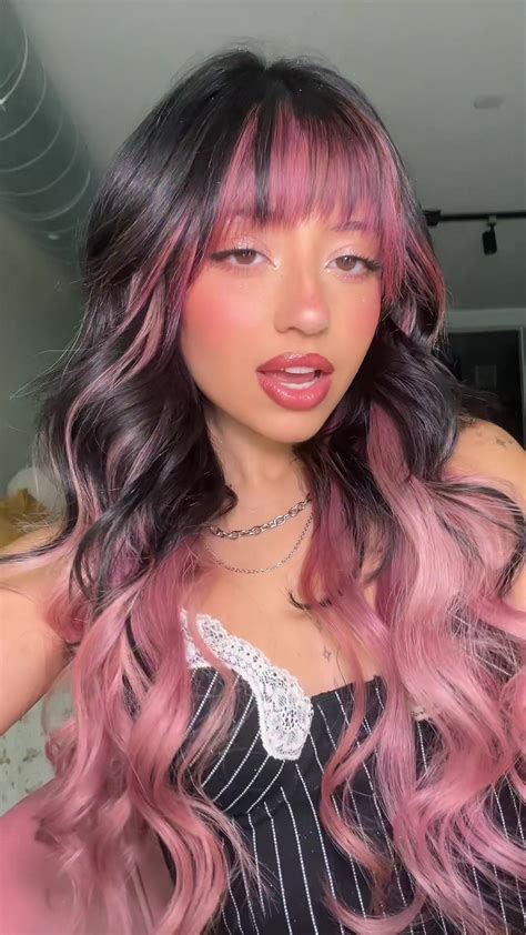 I Now Have Pink Hair Gahhh 💞🎀🩷🌸💋 Im Soooo Obsessed I Look So Tumb