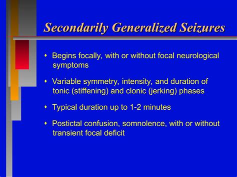 Generalized Seizure Short Ppt