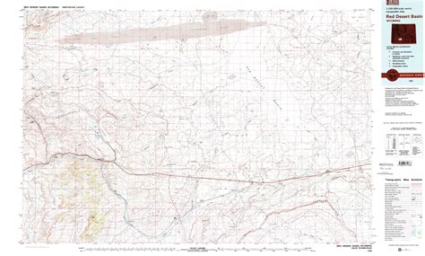 Red Desert Basin Topographical Map 1100000 Wyoming Usa