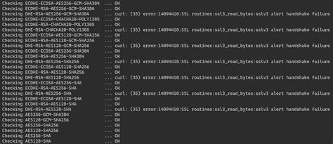 使用 openssl 與 curl 檢查網站伺服器支援哪幾種 cipher suites the will will web