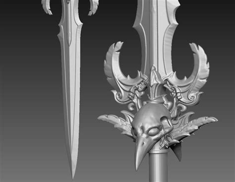 Archivo Obj Balmung Ravens Shadow Call Of Duty Zombies Bo6 🤙 ・modelo Imprimible En 3d Para