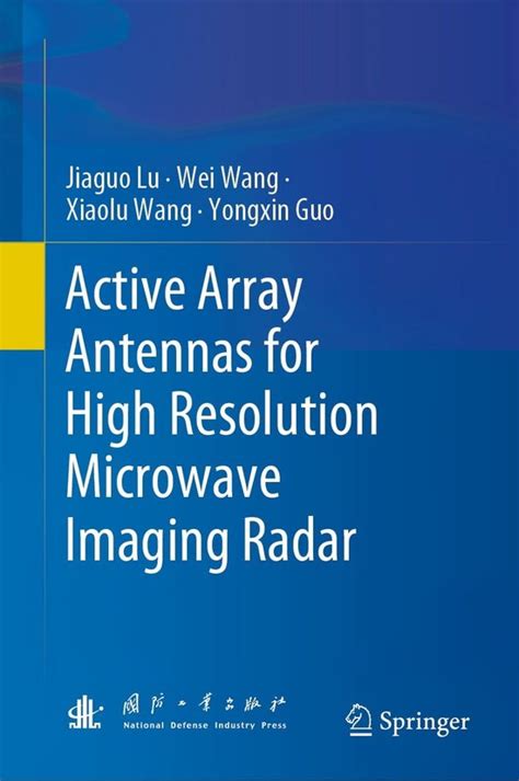 Active Array Antennas For High Resolution Microwave Imaging Radar Ebook Wei Wang Bol