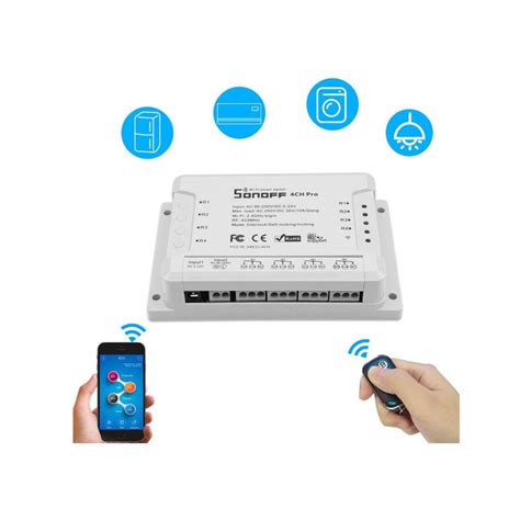 Sonoffromania Sonoff Releu Smart 4 Canale Cu Receptor Rf 433mhz Wifi Sonoff 4ch Pro R2