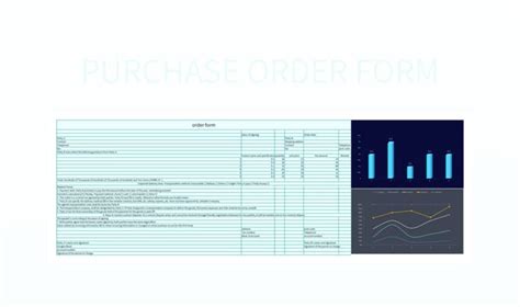 Purchase Order Form Excel Template And Google Sheets File For Free Download Slidesdocs