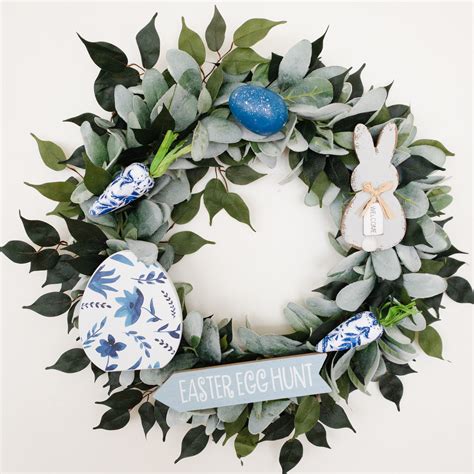 Blue Easter Egg Hunt Kit One Simple Wreath
