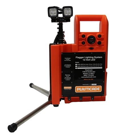 Flagger Station Work Area Lighting Plasticade Canada