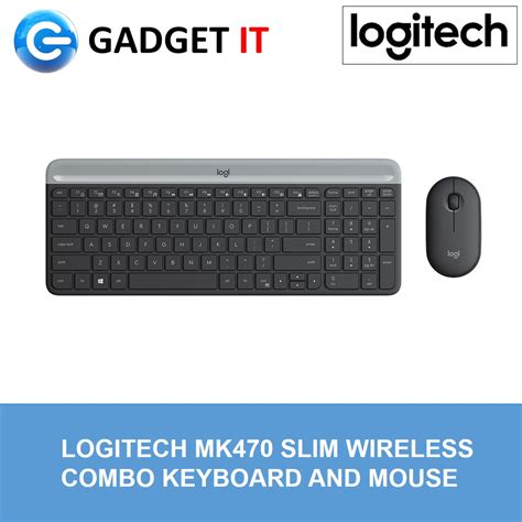 LOGITECH MK SLIM COMPACT QUIET WIRELESS KEYBOARD AND MOUSE GRAPHITE OFF WHITE PINK