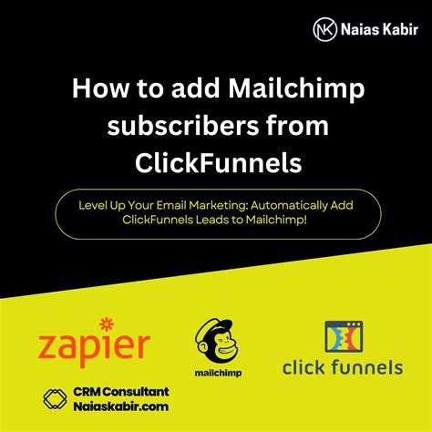 Mnk Labs On Linkedin Zapier Automation Emailmarketing Clickfunnels Mailchimp Automation