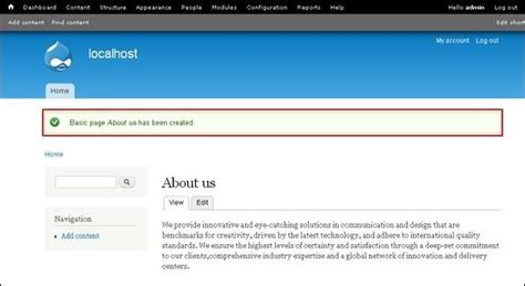 Drupal 创建内容 Drupal 教程