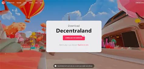 Decentraland Game Overview Block Game Fans