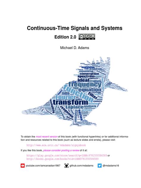 Continuous Time Signals And Systems 2 0 Pdf Pdf Laplace Transform