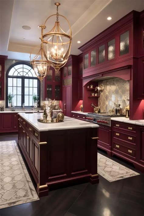 Burgundy Kitchen Trends In Modern Designs