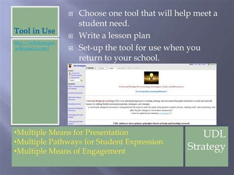 Udl In Your Classroom Ppt