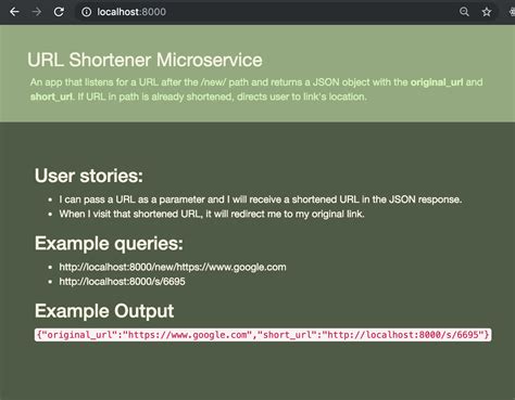 Github Answarturl Shortener Ms Javascript Micro Service App That