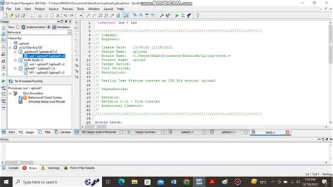 How To Create A Test Bench For Verilog Hdl Module In Xilinx Youtube
