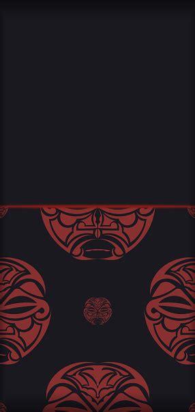 신들의 패턴의 마스크가 있는 검은색 으로 인쇄 디자인 엽서를 위한 벡터 템플릿 정치가 스타일의 장식으로 텍스트와 얼굴을 위한 장소와 초대 준비 고대의에 대한 스톡 벡터 아트