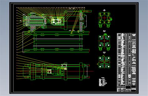锁模力1000kn注塑机cad图纸autocad 2007模型图纸下载 懒石网