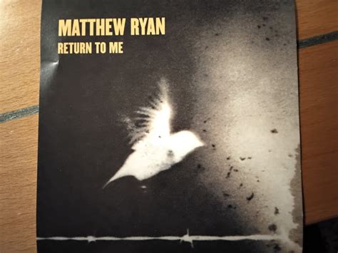 Matthew Ryan Return To Me Cd Used Vals Halla Records