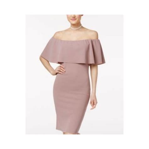 Off Shoulder Formal Dress Rosenude Pink Womens Fashion Dresses