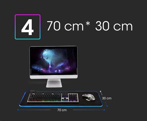 컴퓨터 사무실 LED 마우스 패드 RGB 도시 풍경 PC 액세서리 매트 마우스 패드 애니메이션 게임 패드 노트북 키보드 고무 게임 매트 기가팩토리