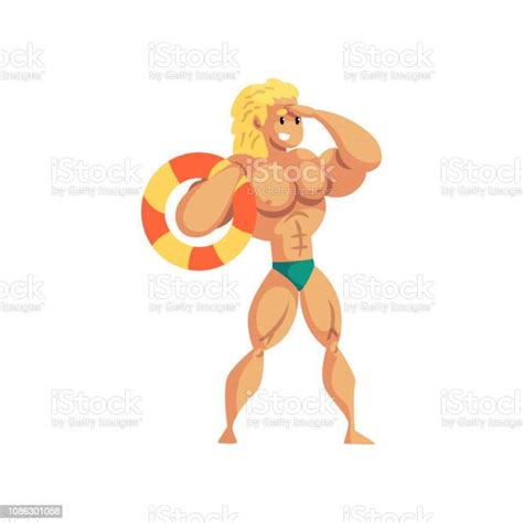 Lifebuoy 거리 흰색 배경에 의무 벡터 일러스트 레이 션에 근육 전문 구조 조사와 남성 구조 구조에 대한 스톡 벡터 아트 및 기타 이미지 Istock