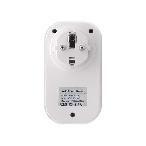 Sonoff S20 Eu Wifi Smart Socket 505007 3d Printing Sonoff Raspberry