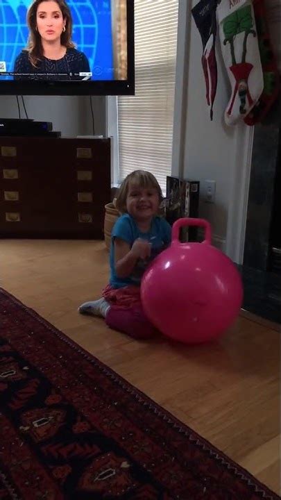 Anne Rides Her Bouncy Ball Youtube