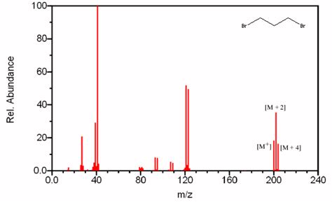 What Identifying Characteristics Would Be Present In The Mass Spectrum Of A Compound Containing