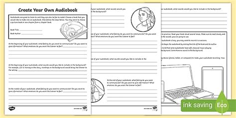 Create Your Own Audiobook Activity Teacher Made Twinkl