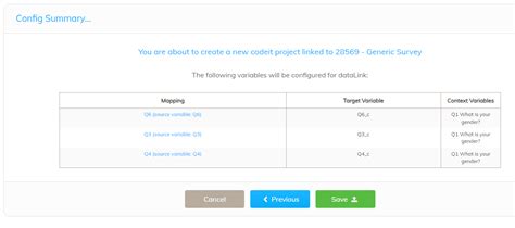 Link Data Wizard Summary Codeit