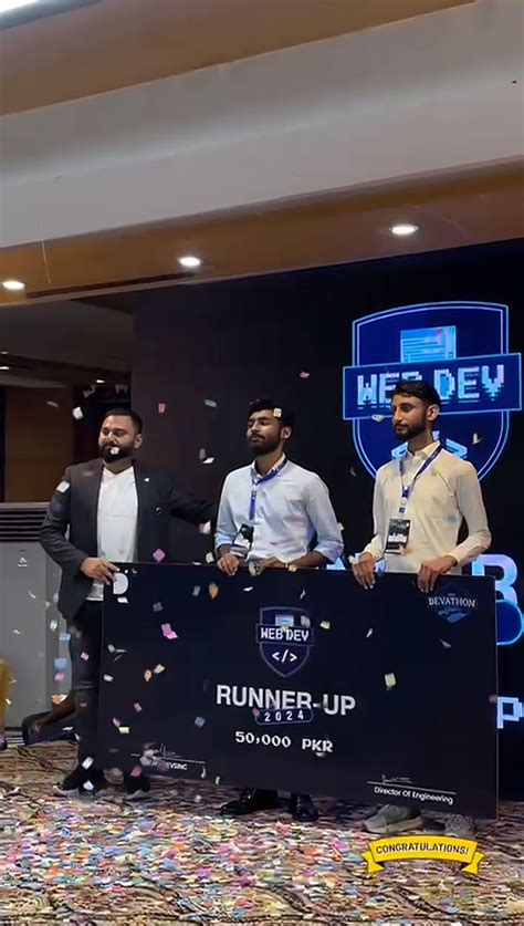 Devsinc Devathon Runnerup Techinnovation Webdevelopment Rafay