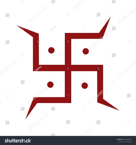 simple traditional india swastik pattern on stock vector royalty free 1852053985 shutterstock