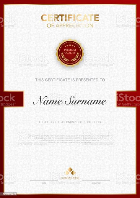 고급스럽고 현대적인 스타일의 벡터 이미지가있는 졸업장 템플릿 파란색과 골드 색상은 감사에 적합합니다 벡터 일러스트 Eps10 개선에 대한 스톡 벡터 아트 및 기타 이미지