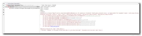 【错误记录】groovy 运行报错 exception in thread “main“ groovy lang missingmethodexception no signature
