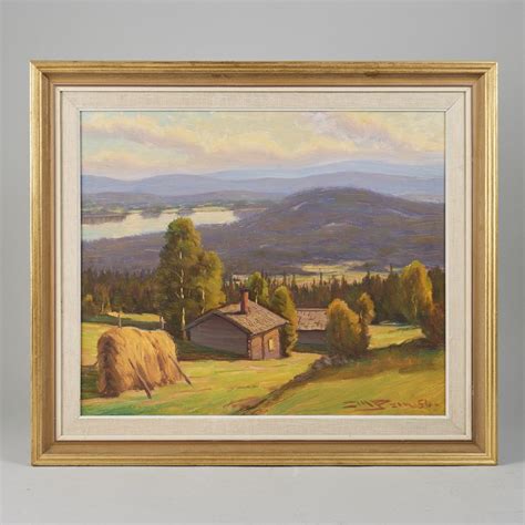 Oljemålning Sam Persson Siljansnäs Signerad Barnebys