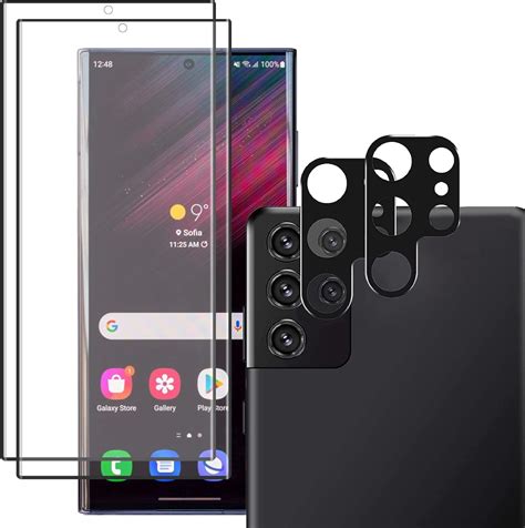 2 Pack Samsung Galaxy S23 Ultra Screen Protector Tempered Glass ...