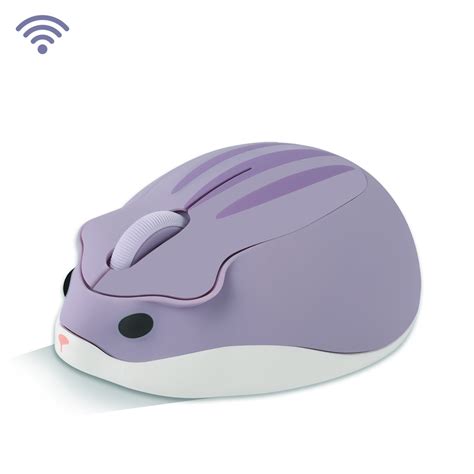 Cute Cartoon Bluetooth Wireless Mouse Usb Optical Computer Mini Mouse 1600dpi Hamster Design