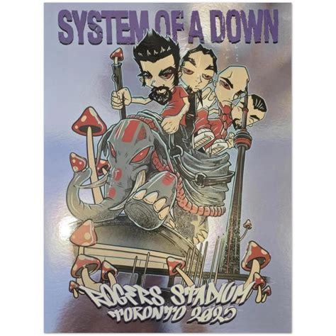 System Of A Down Poster Rogers Stadium Toronto 2025 Etsy