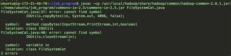 Hadoop Ioutils Issue For Cat Of Data From Hdfs In Java Program Stack Overflow