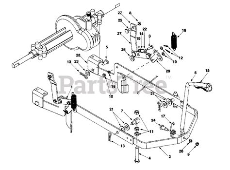 Cub Cadet 1027 13a 328 101 Cub Cadet Rear Engine Riding Mower 2000 Deck Hanger And Lift