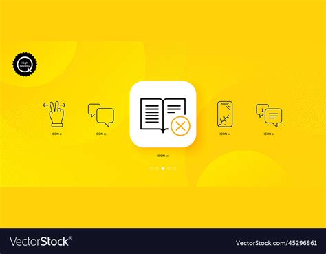 touchscreen gesture speech bubble and smartphone vector image