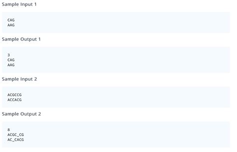 Input Format The Input Consists Of Two Lines Where