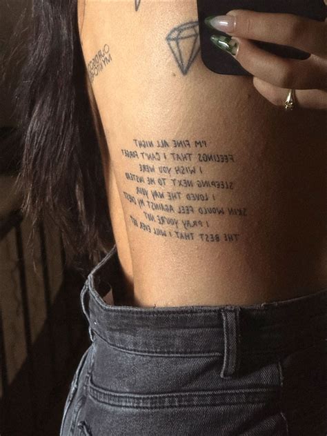 Karrueche Tran Writing Side Tattoo Steal Her Style Artofit