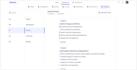Syllabus Tracking With Ai In Zoho Classes Smart Learning And Teaching
